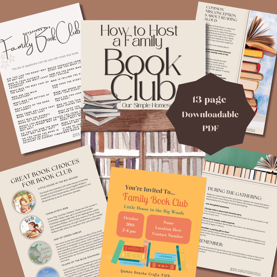 How to Start a Family-Style Book Club - Chasing Our Simple